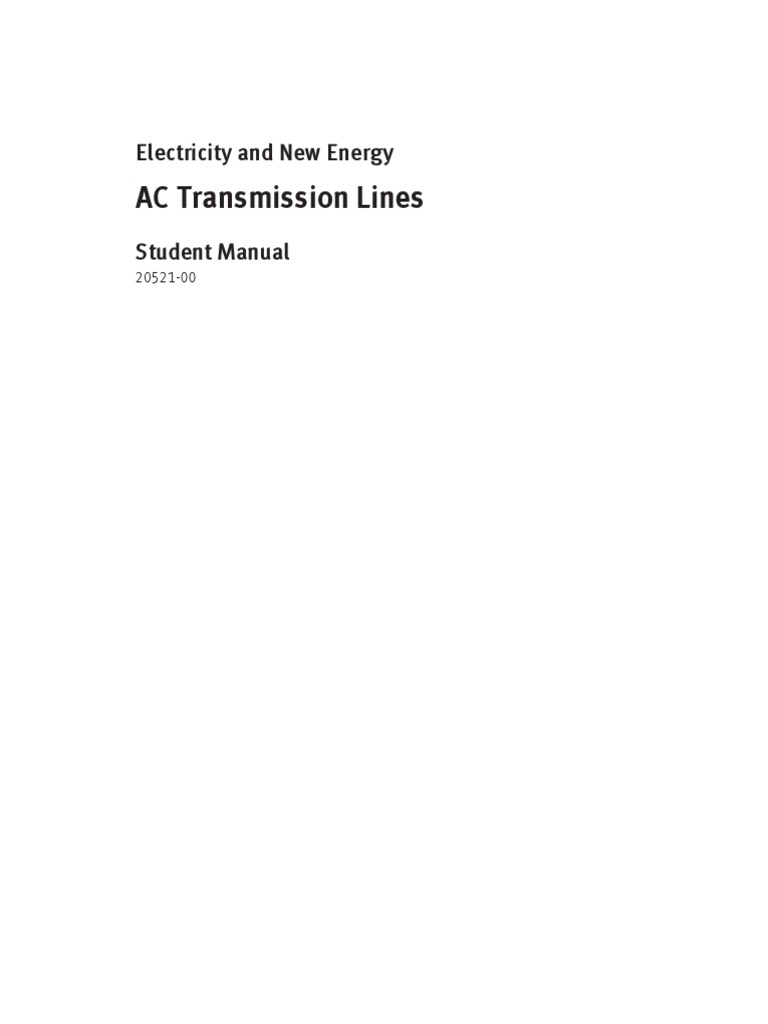 Lab AC Transmission Line | PDF | Legal Deposit | Trademark