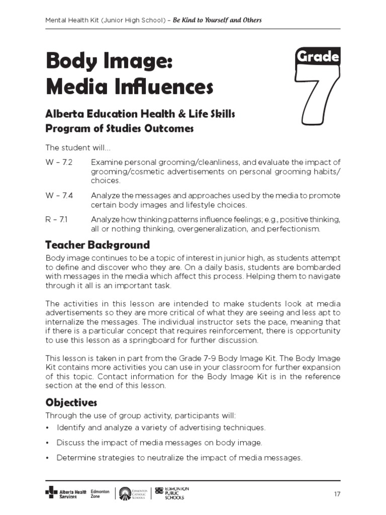 Media Messages Impact Body Image | PDF | Body Image | Advertising