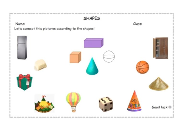 Lembar Kerja Anak TK B English (SHAPE) | PDF