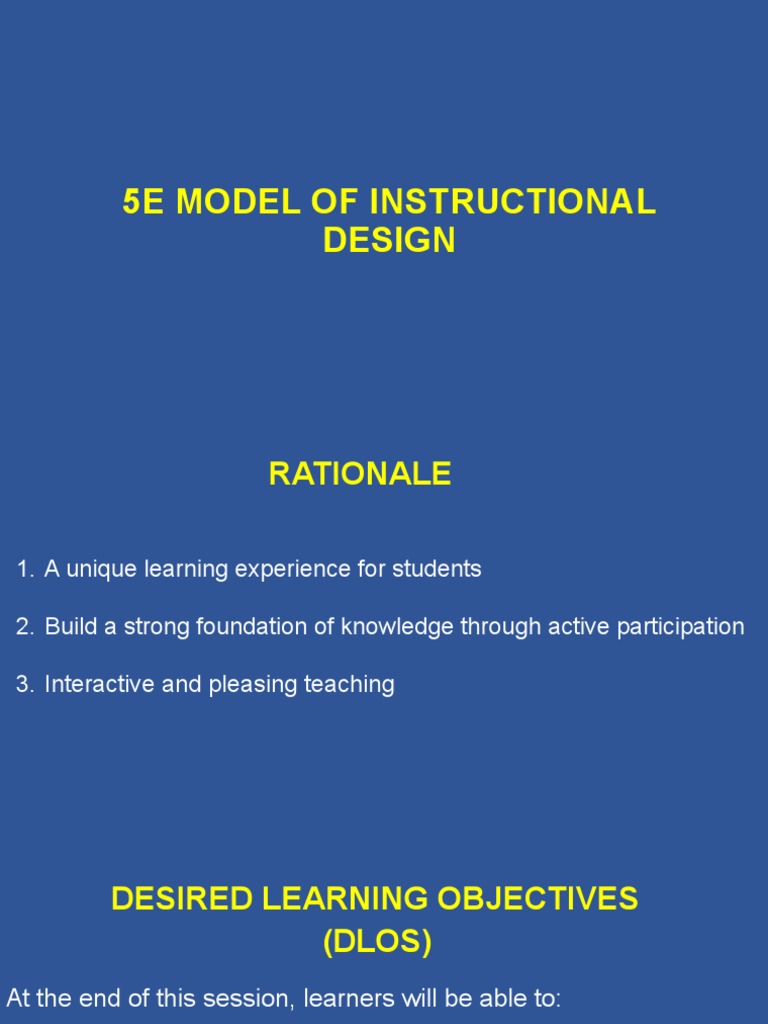 Understanding the 5E Instructional Model | PDF | Constructivism ...