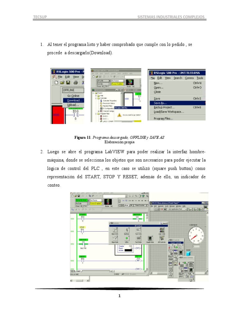 Interfaz LabVIEW para Control PLC | PDF | Controlador lógico ...