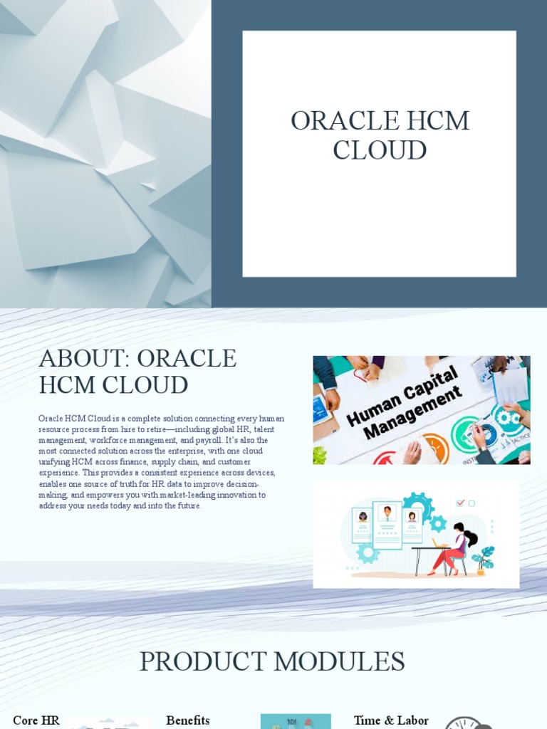 Oracle HCM Cloud | PDF | Payroll | Oracle Corporation