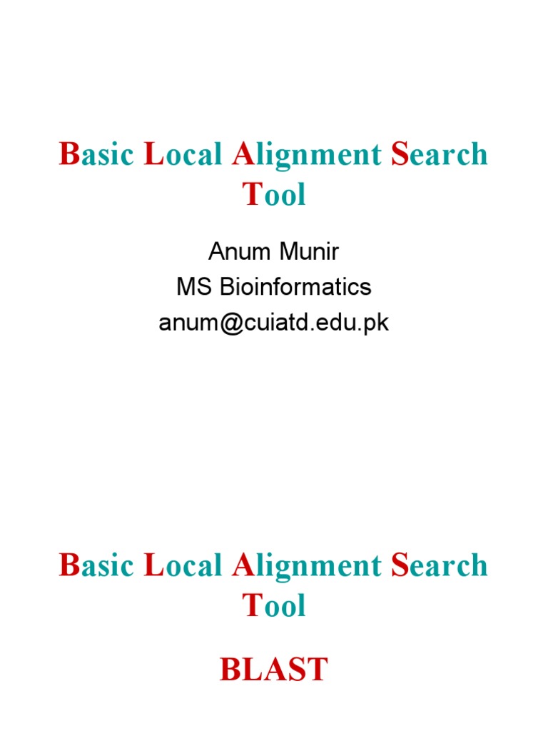 Basic Local Alignment | PDF | Sequence Alignment | Systems Biology