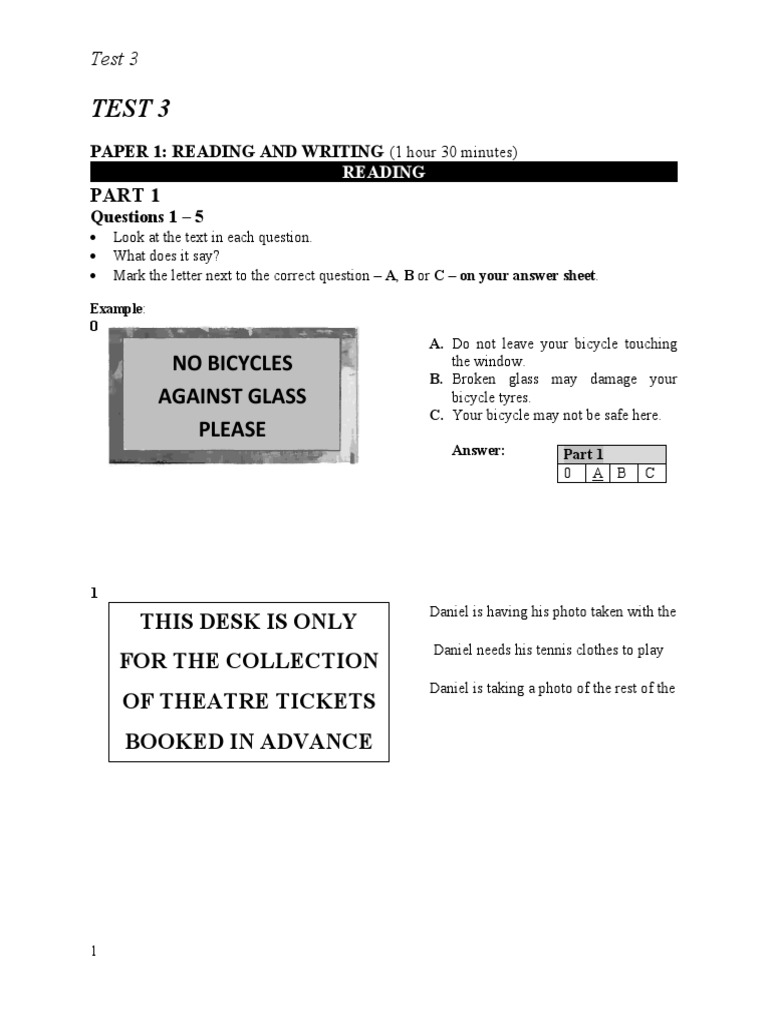 Test 3 Reading and Writing Exam | PDF | Transport