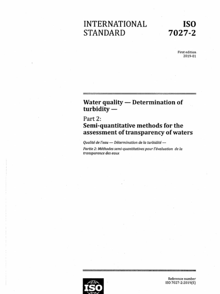 Iso 7027-2 2019 | PDF
