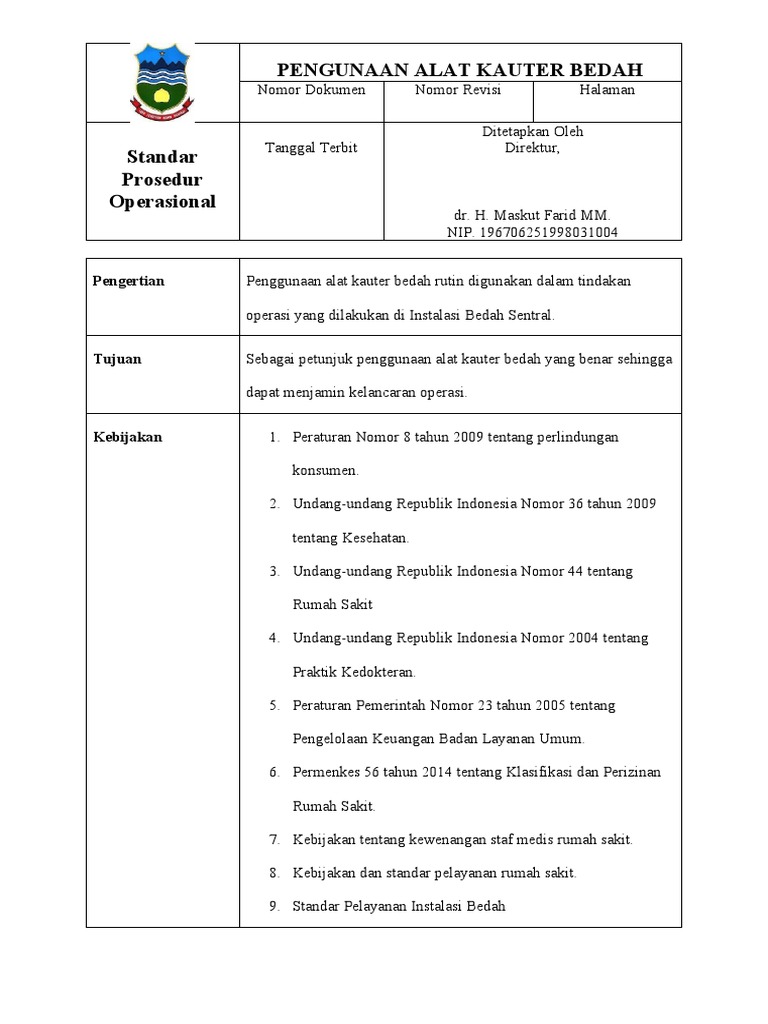 Panduan Penggunaan Alat Kauter Bedah | PDF