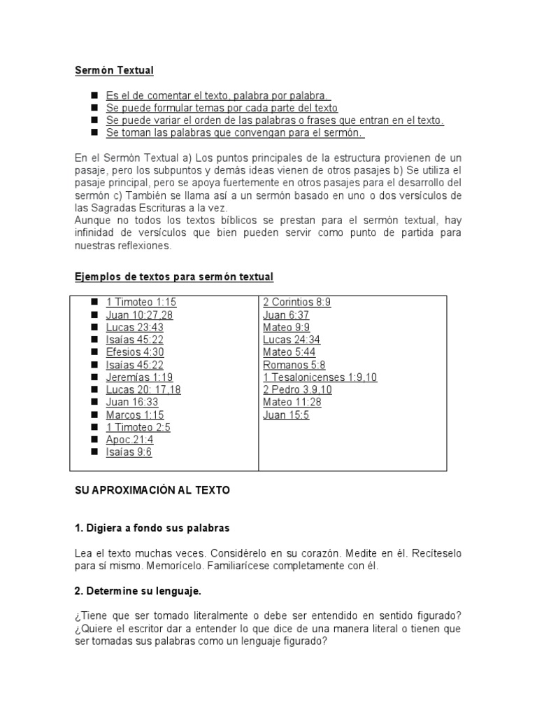 Sermón Textual | Descargar gratis PDF | Biblia | Salvación