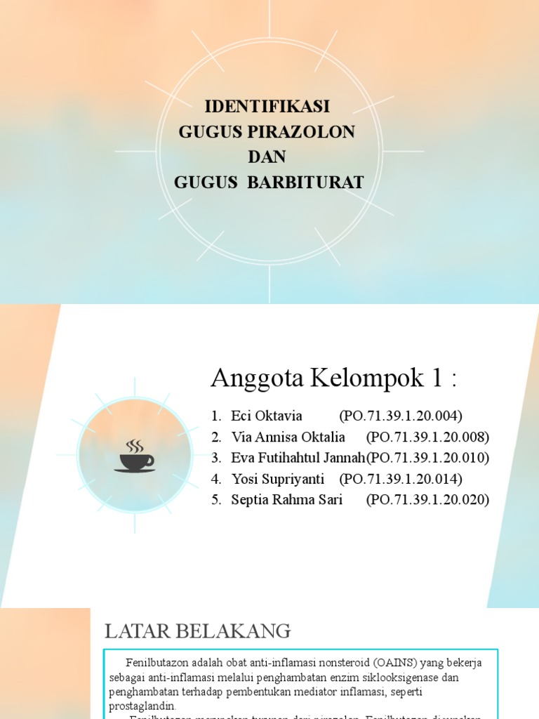 Identifikasi Pirazolon & Barbiturat | PDF