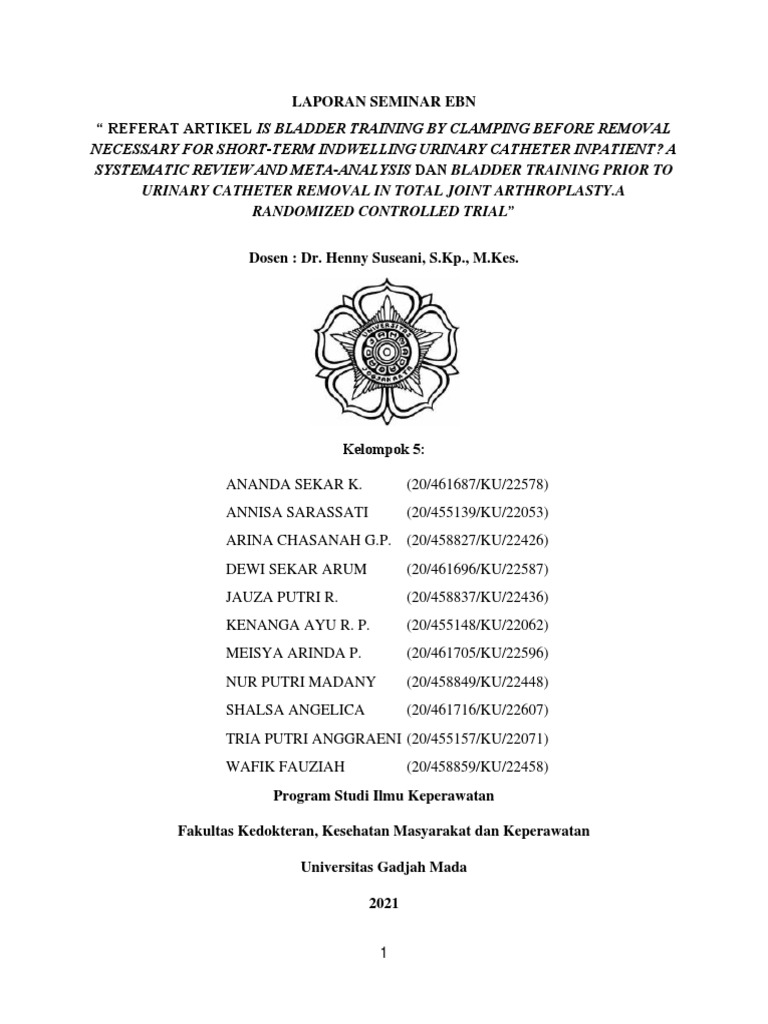 Laporan Seminar Ebn 1.6 | PDF | Pengembangan Diri | Kesehatan Holistik