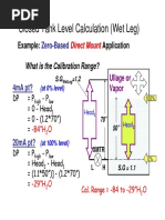 DP Type Closed Tank Level Transmitter Full Calculation Formula - Wet ...