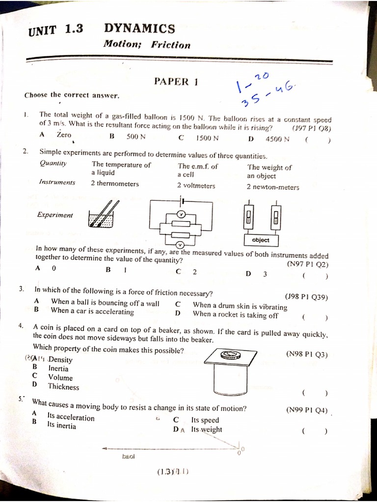 Dynamic o Level Physics | PDF