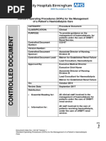Dialysis Treatment Record | PDF | Hemodialysis | Dialysis