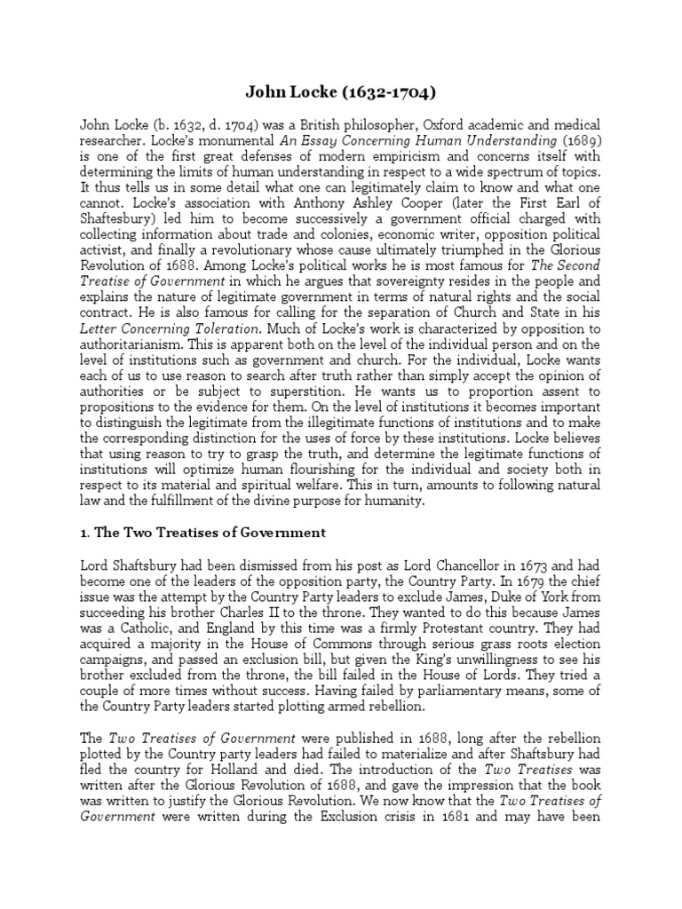John Locke | PDF | John Locke | Social Contract