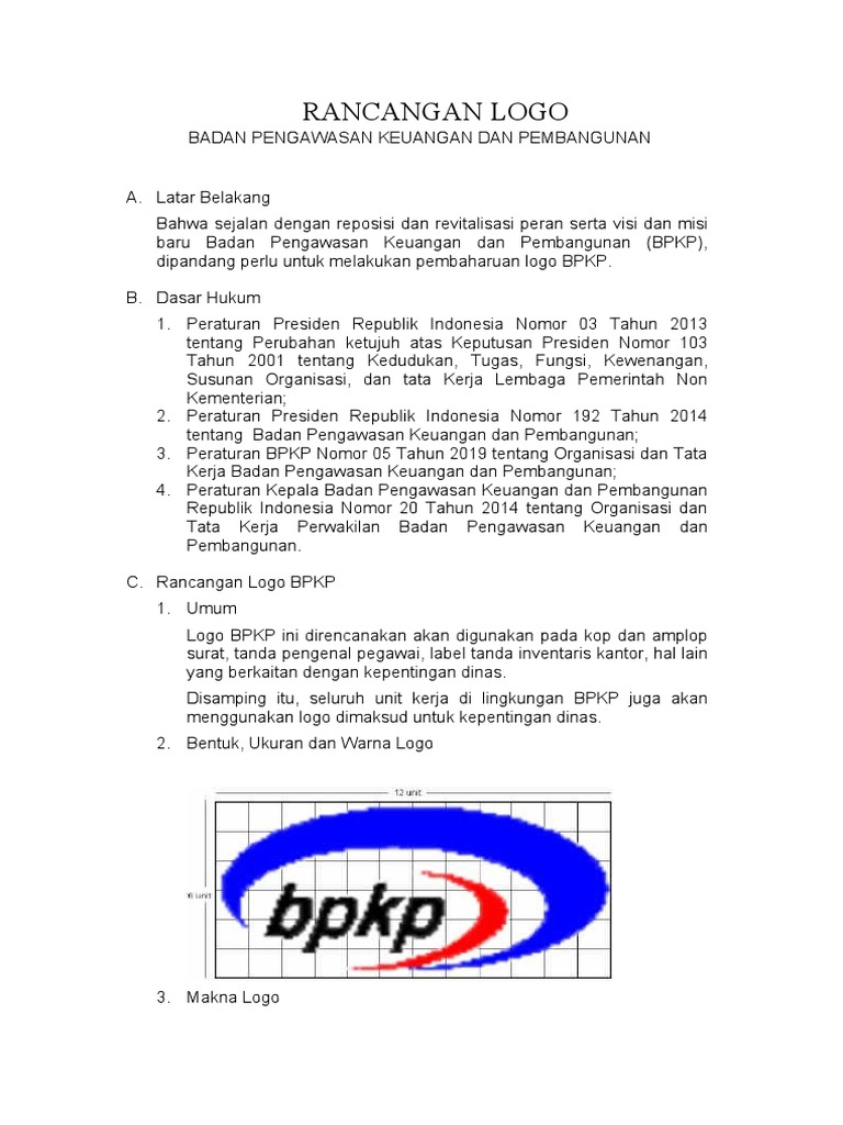 Rancangan Logo BPKP | PDF
