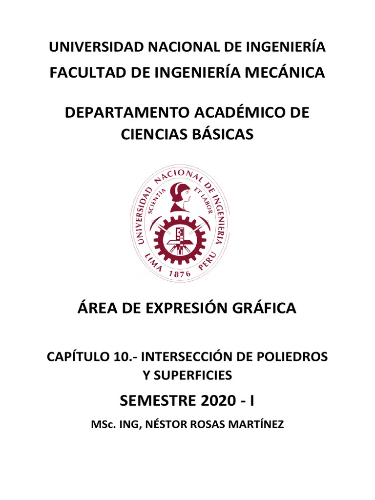 Intersección de Recta Con Poliedros y Superficies - Uni-2020-I | PDF | Geometría Elemental ...