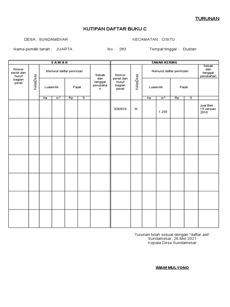 Turunan Leter C Pdf