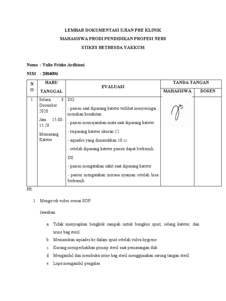 Pemasangan Kateter Pdf