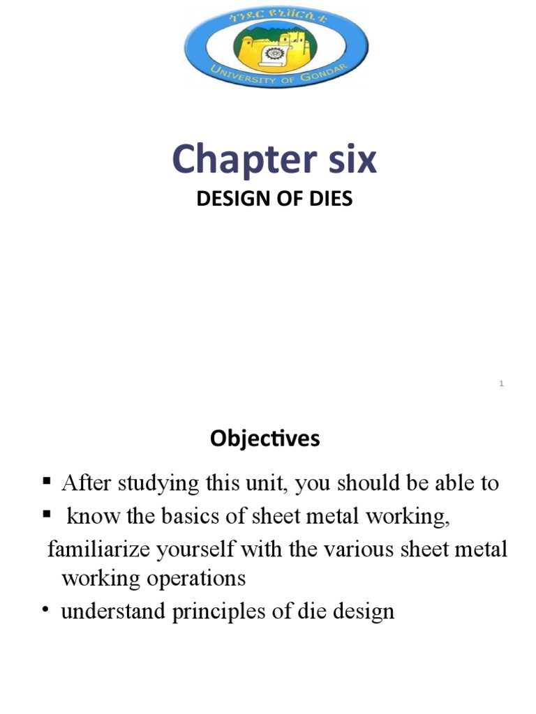Chapter 6 Die Design | PDF | Forging | Friction