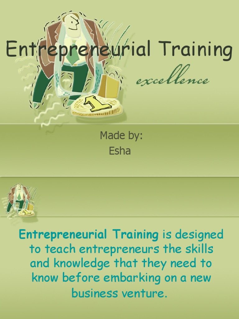 Overview of Entrepreneurial Training | PDF | Entrepreneurship | Cognition