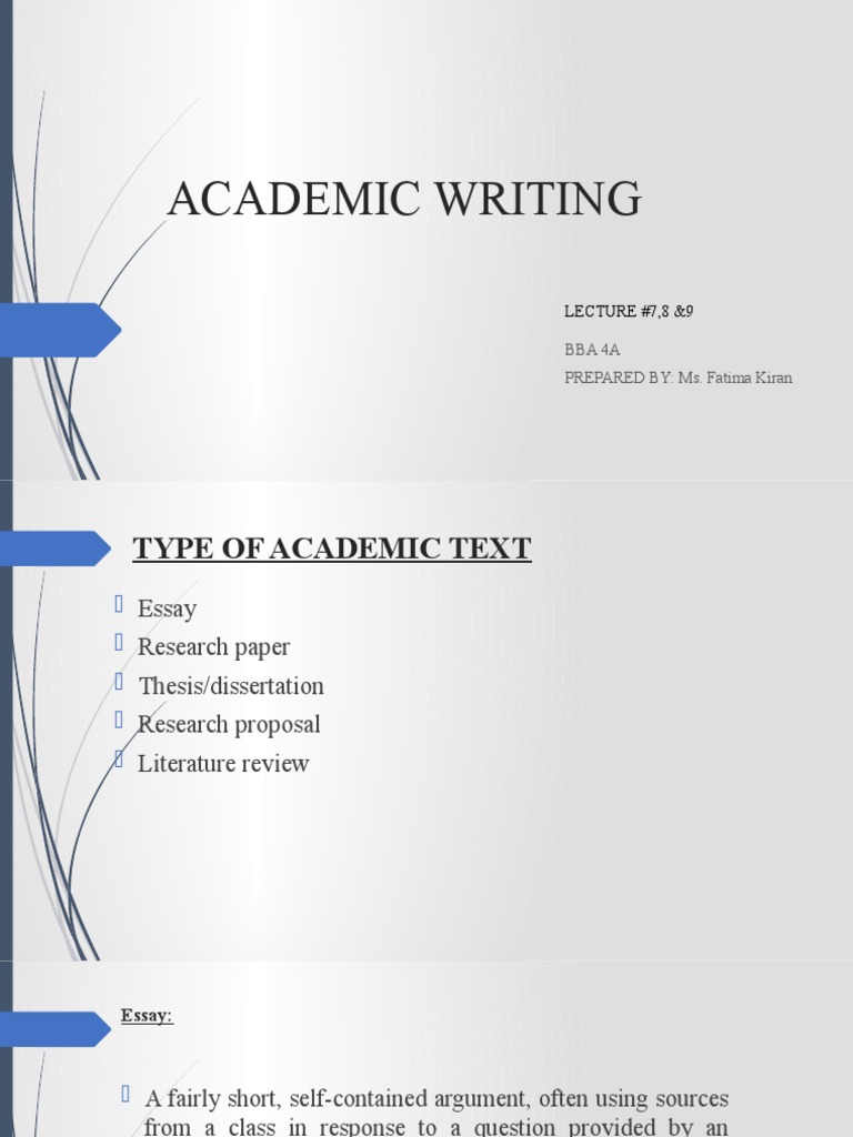 Academic Writing Fundamentals: Understanding the Structure and Components of Effective Arguments ...