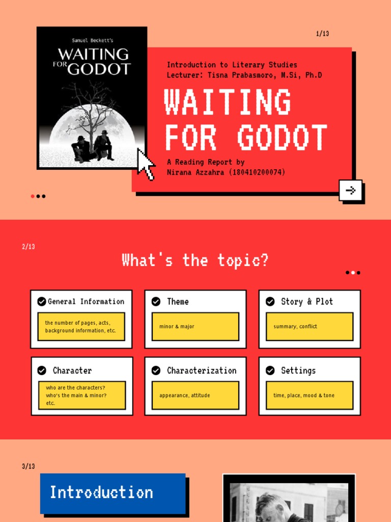 An Analysis of Elements of Drama in Samuel Beckett's Waiting For Godot ...