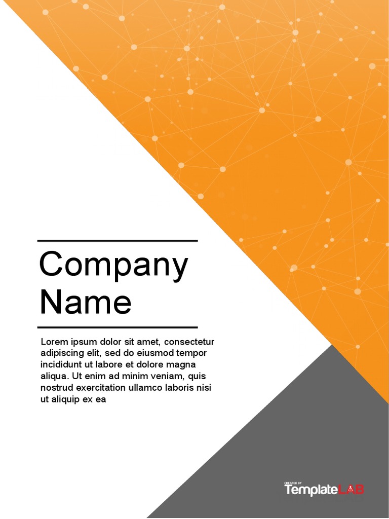 Cover Page Template 1 - TemplateLab | PDF