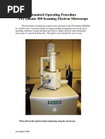 SEM Standard Operating Procedure Guide | PDF | Scanning Electron ...