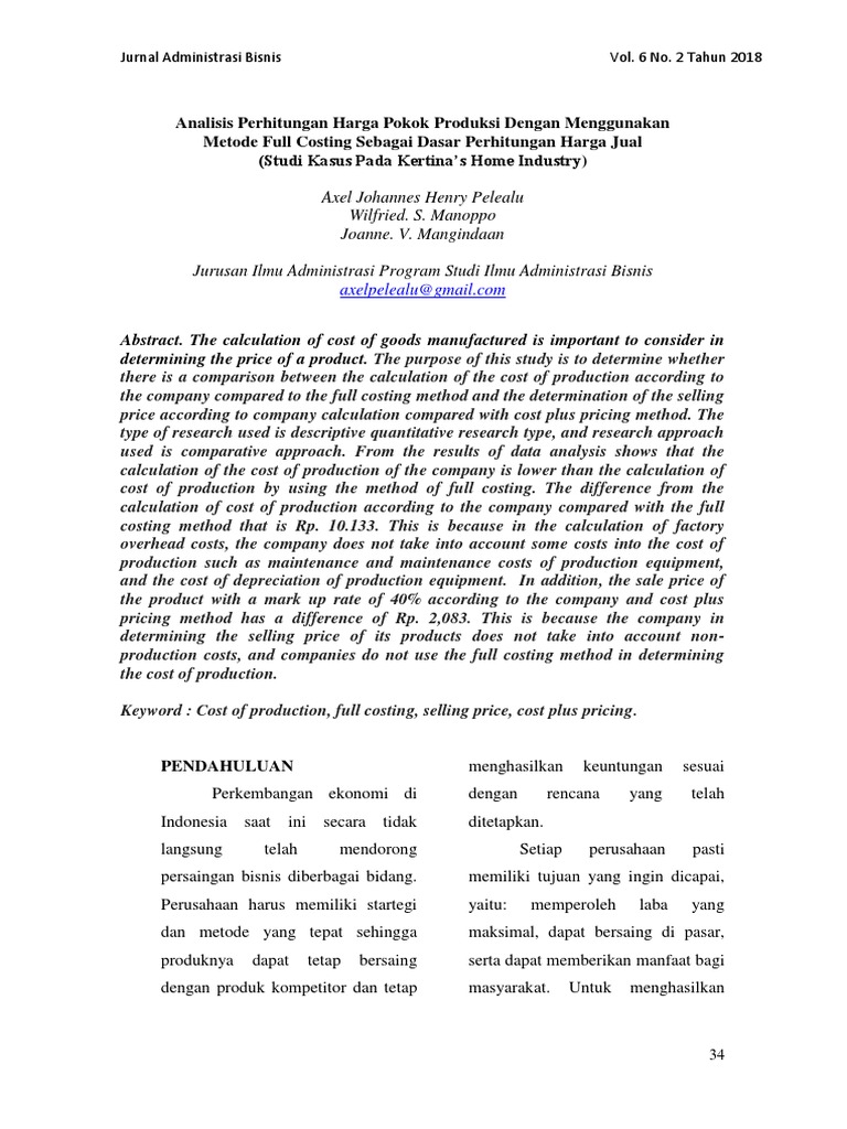 Jurnal HPP | PDF | Financial Accounting | Pricing