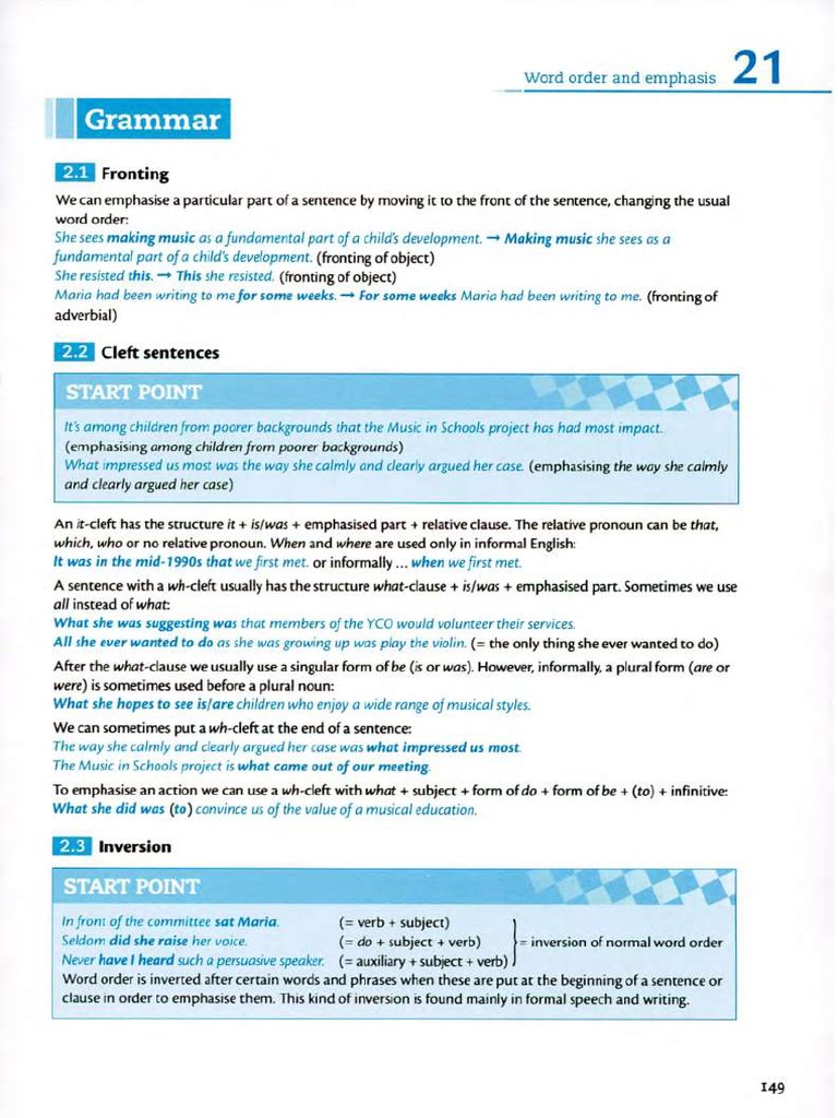 Emphasis - Cleft Sentences | PDF