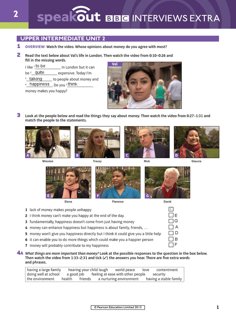 Interviews Extra: Upper Intermediate Unit 2 | PDF | Taxes | Poverty