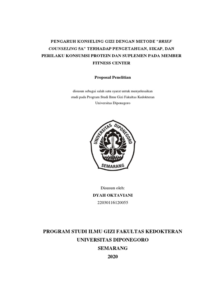 Proposal Penelitian Dyah Oktaviani - Bab 1, 2, 3 (Sudah Acc) | PDF