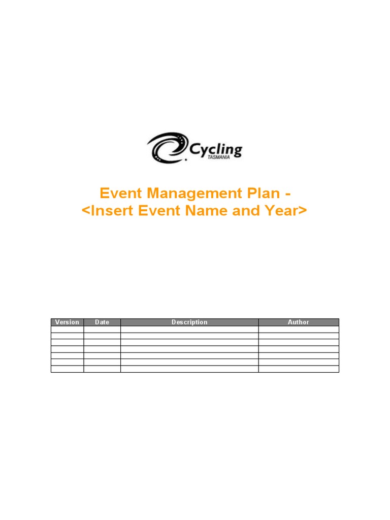 Risk Management - Event Management Plan For Open and Club Events | PDF ...