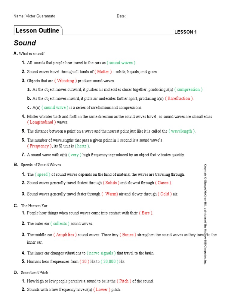 Sound and Light Waves Overview | PDF | Sound | Light