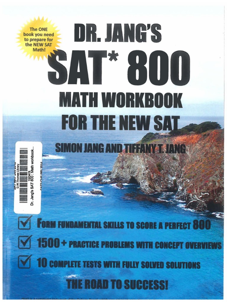DR - Jang - S SAT 800 Math Workbook For The New SAT | PDF | Sat | Equations