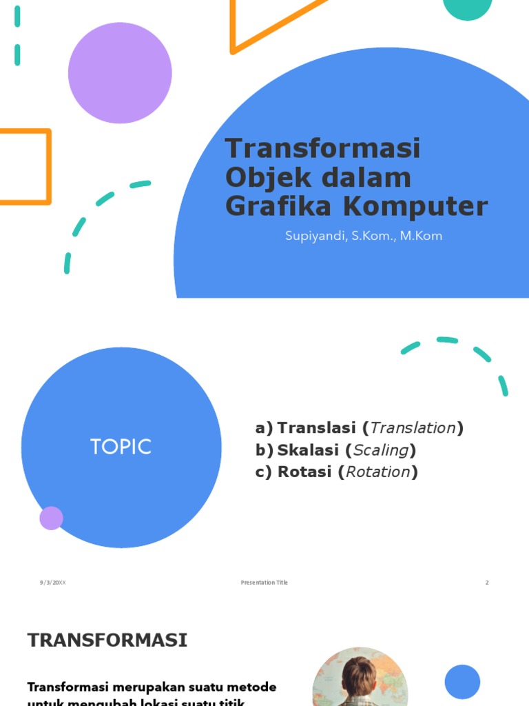 Transformasi Objek Dalam Grafika Komputer | PDF