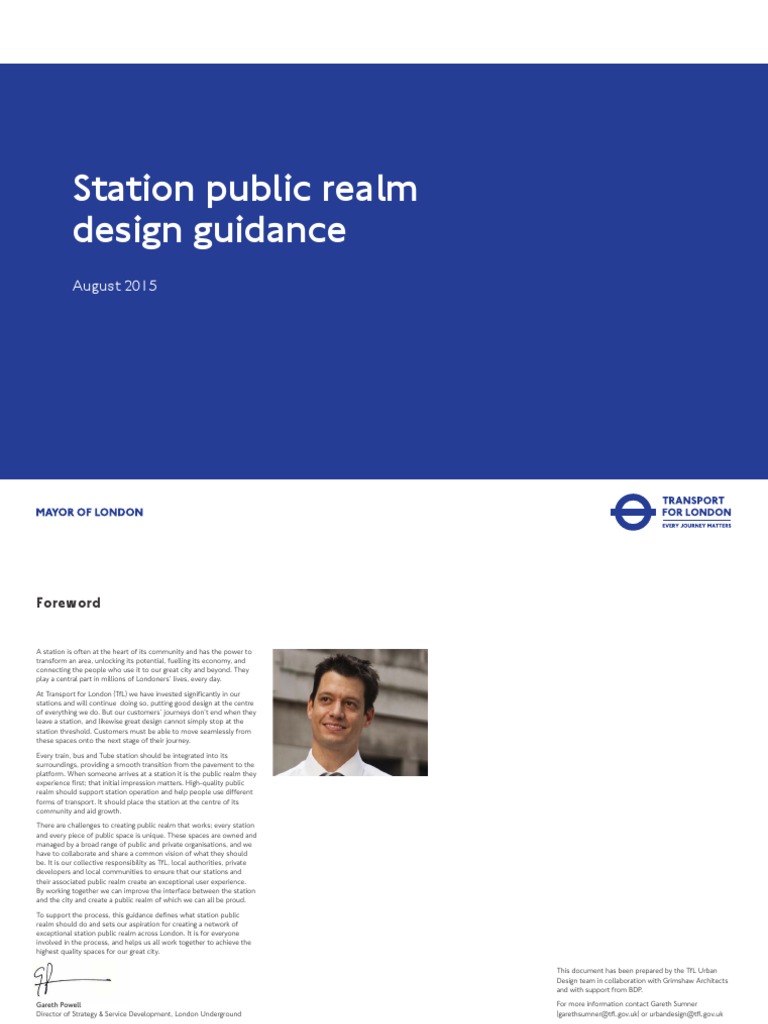 Station Public Realm Design Guidance 15 | PDF | Urban Design | Transport