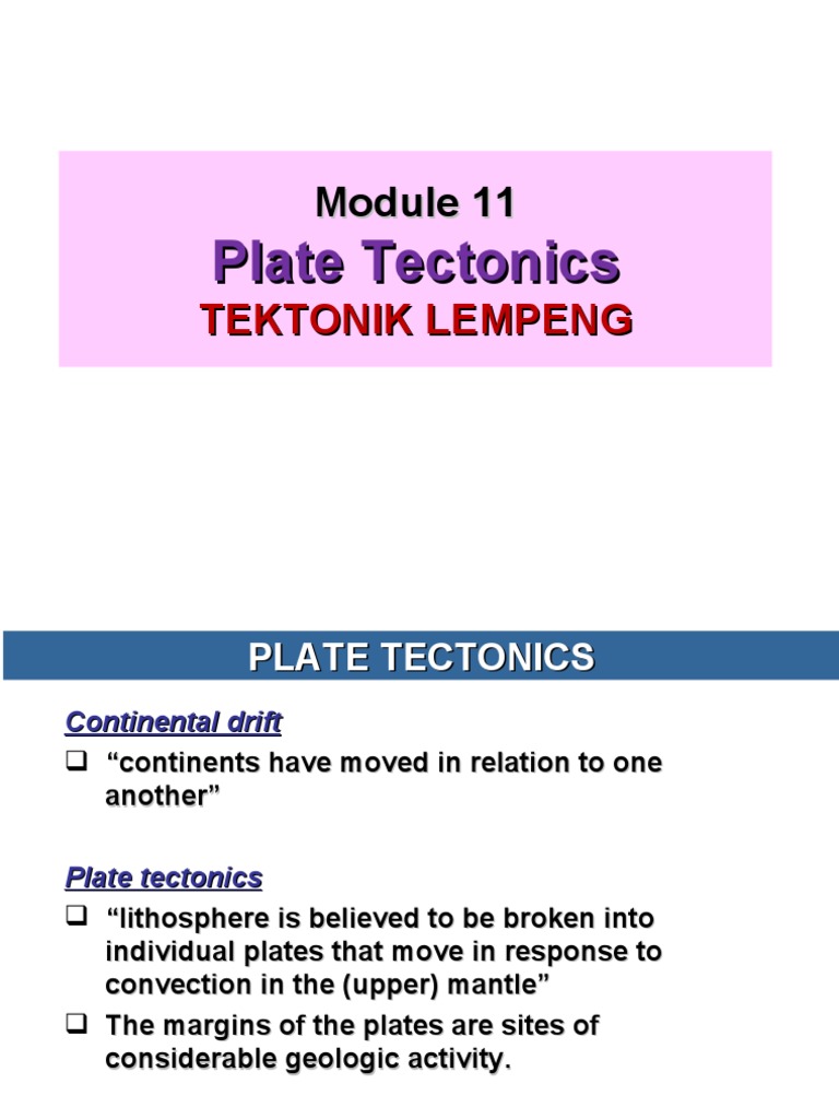Module 11 - Plate Tectonics | PDF | Plate Tectonics | Structure Of The ...