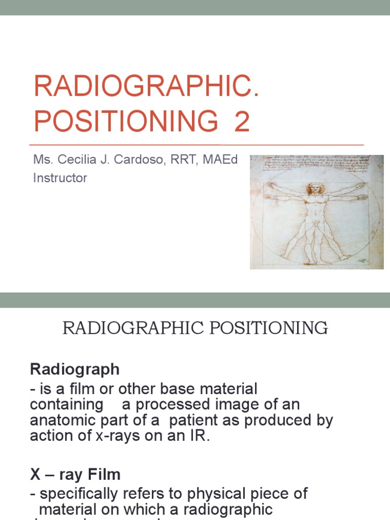 Rad. Positioning 2 | PDF | Anatomical Terms Of Motion | Anatomical ...