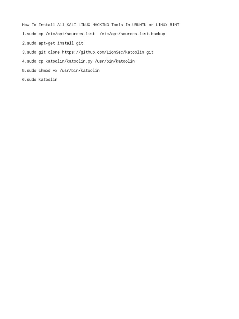 How To Install All Kali Linux Hacking Tools in Ubuntu or Linux Mint ...