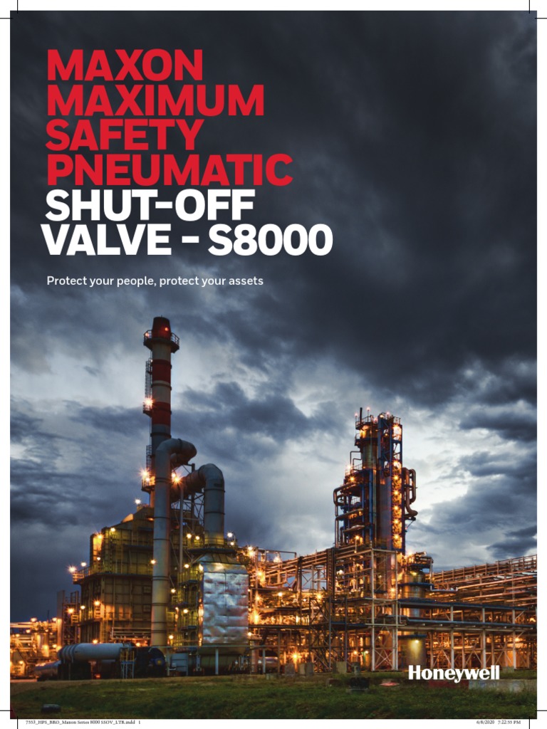 Maxon Maximum Safety Pneumatic: Shut-Off VALVE - S8000 | Download Free ...