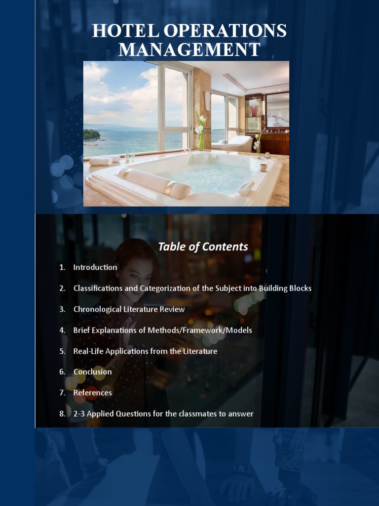 Hotel Operations Management | PDF | Supply Chain | Tourism