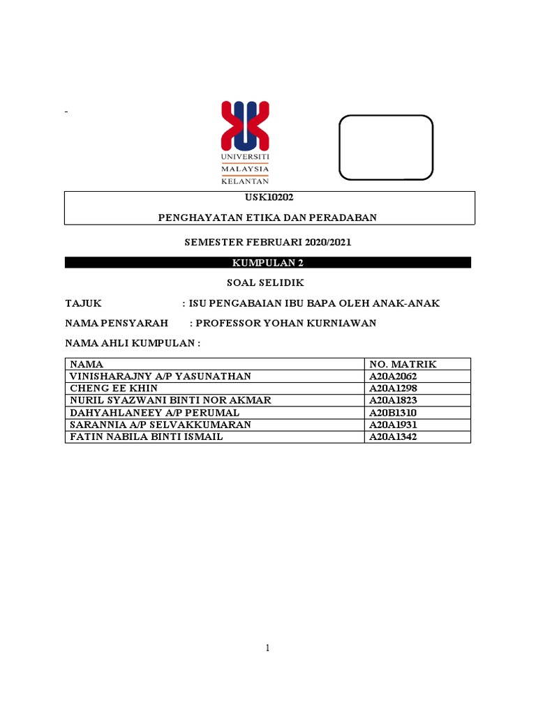 Isu Pengabaian Ibu Bapa | PDF