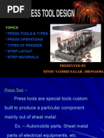 Presentation On Press Tool Design 01 | PDF | Sheet Metal | Metalworking