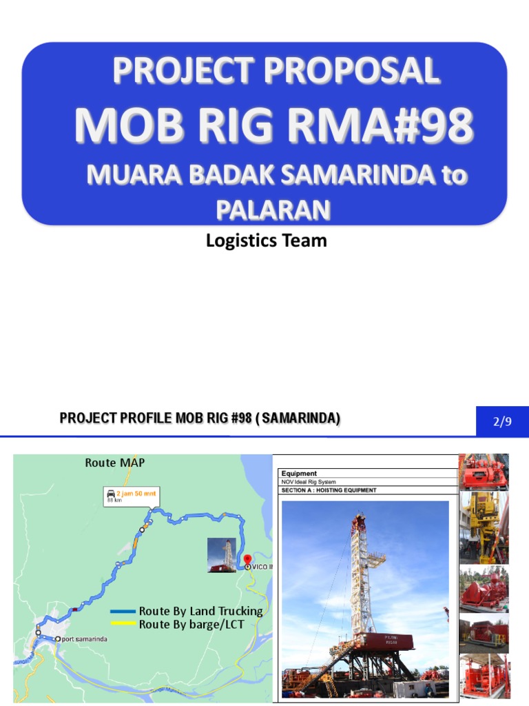 Mobilization Proposal for Rig RMA#98 | PDF | Crane (Machine ...