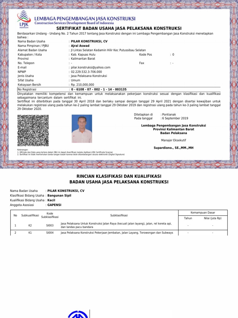 SBU Bidang Sipil | PDF