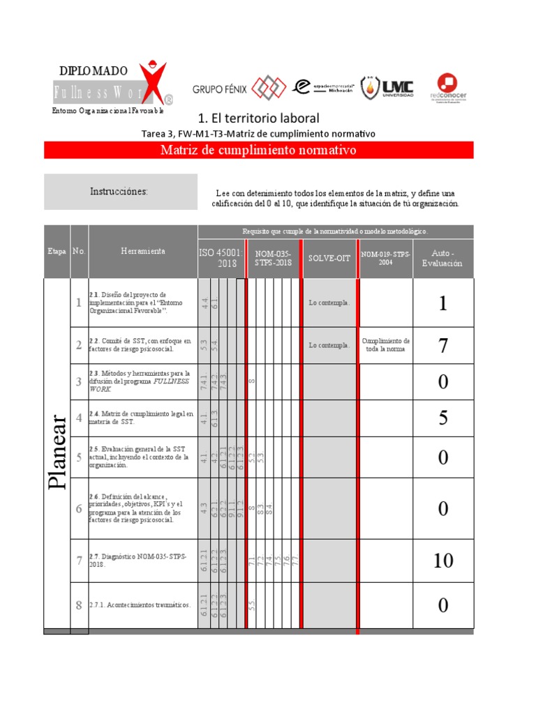 03 Fw-m1-t3 - Matriz de Cumplimientos Normativo | PDF | Business