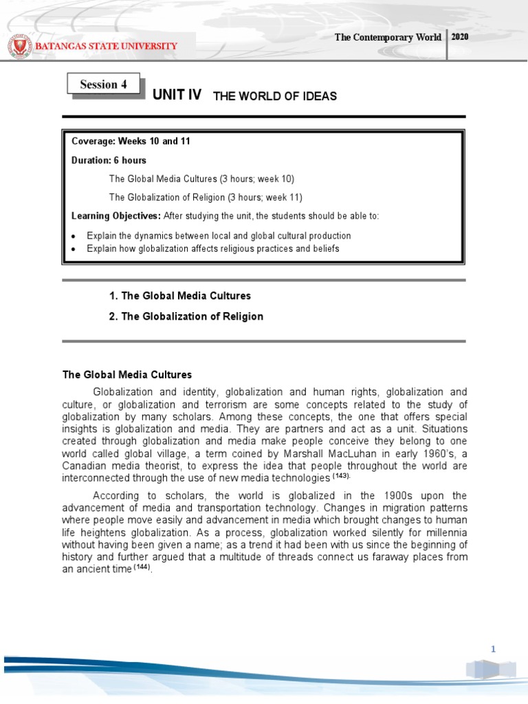Unit Iv: The World of Ideas | Download Free PDF | Writing | Printing Press
