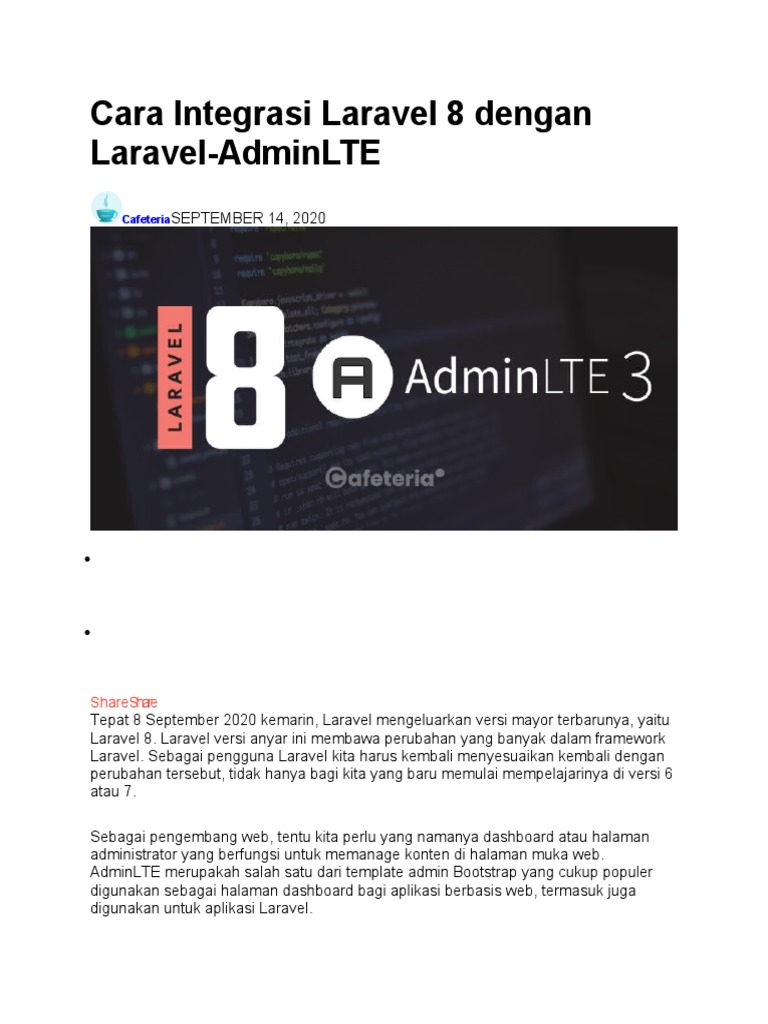 Laravel 8 Admin Lte | PDF