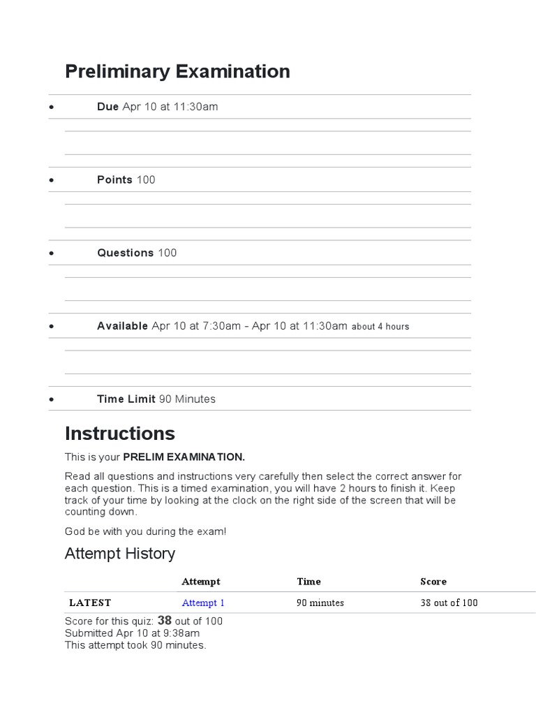 Preliminary Examination | PDF | Hemorrhoid | Stomach