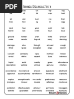 Schonell Reading Test Instructions | PDF